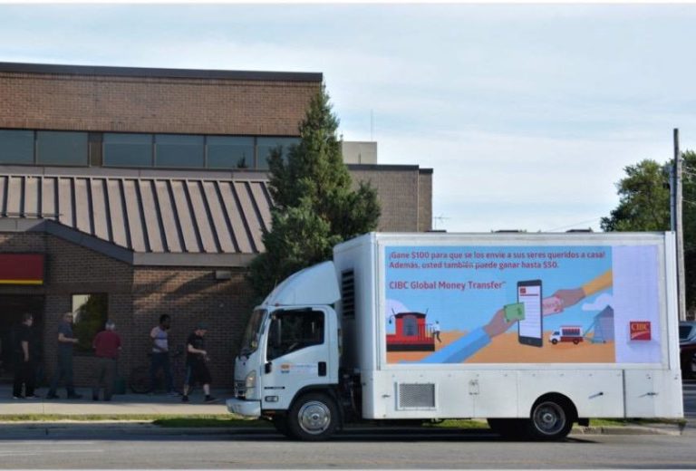 Digital Ad Truck, Walking Billboards: CIBC – Wild On Media